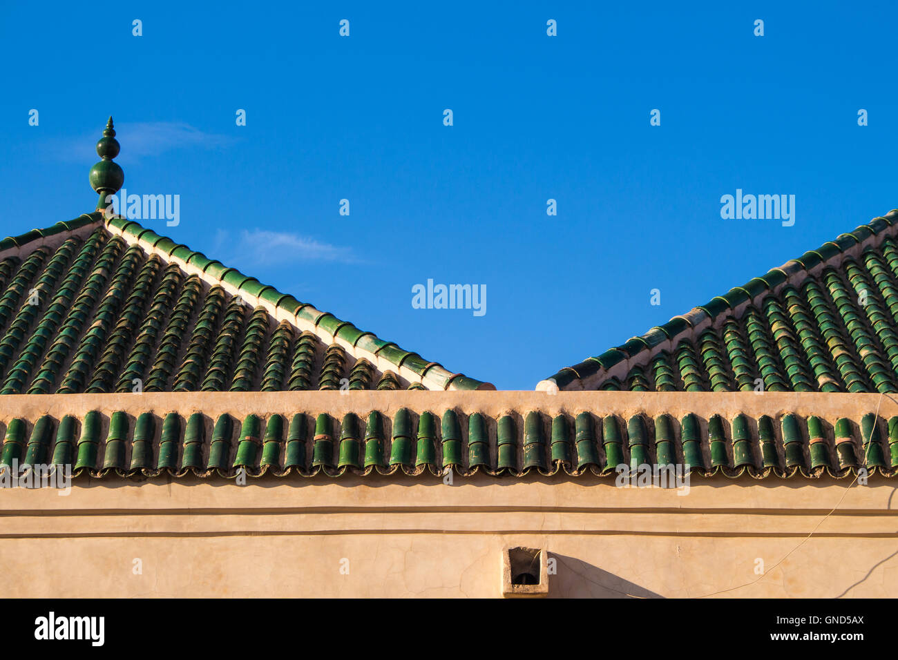 Colorful moroccan Marrakesh, the colors highlited by the time of golden ...