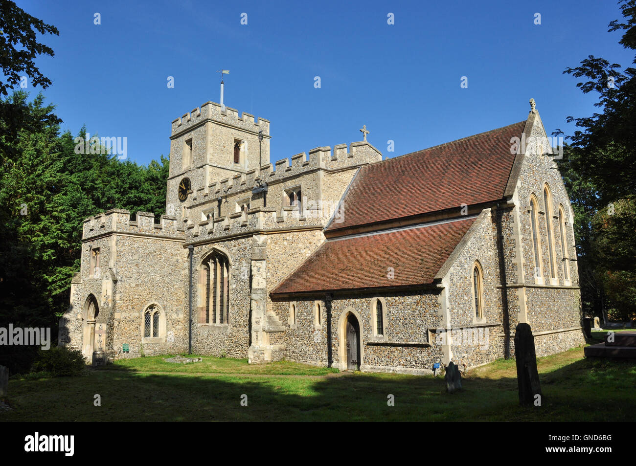 St Mary the Virgin Church, Walkern, Hertfordshire, England, UK Stock ...
