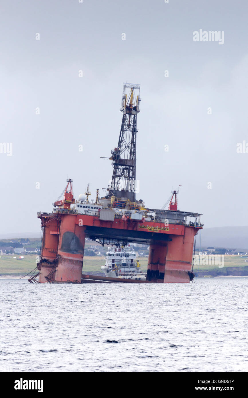The Transocean Winner anchored at Broadbay, Stornoway Isle of Lewis ...