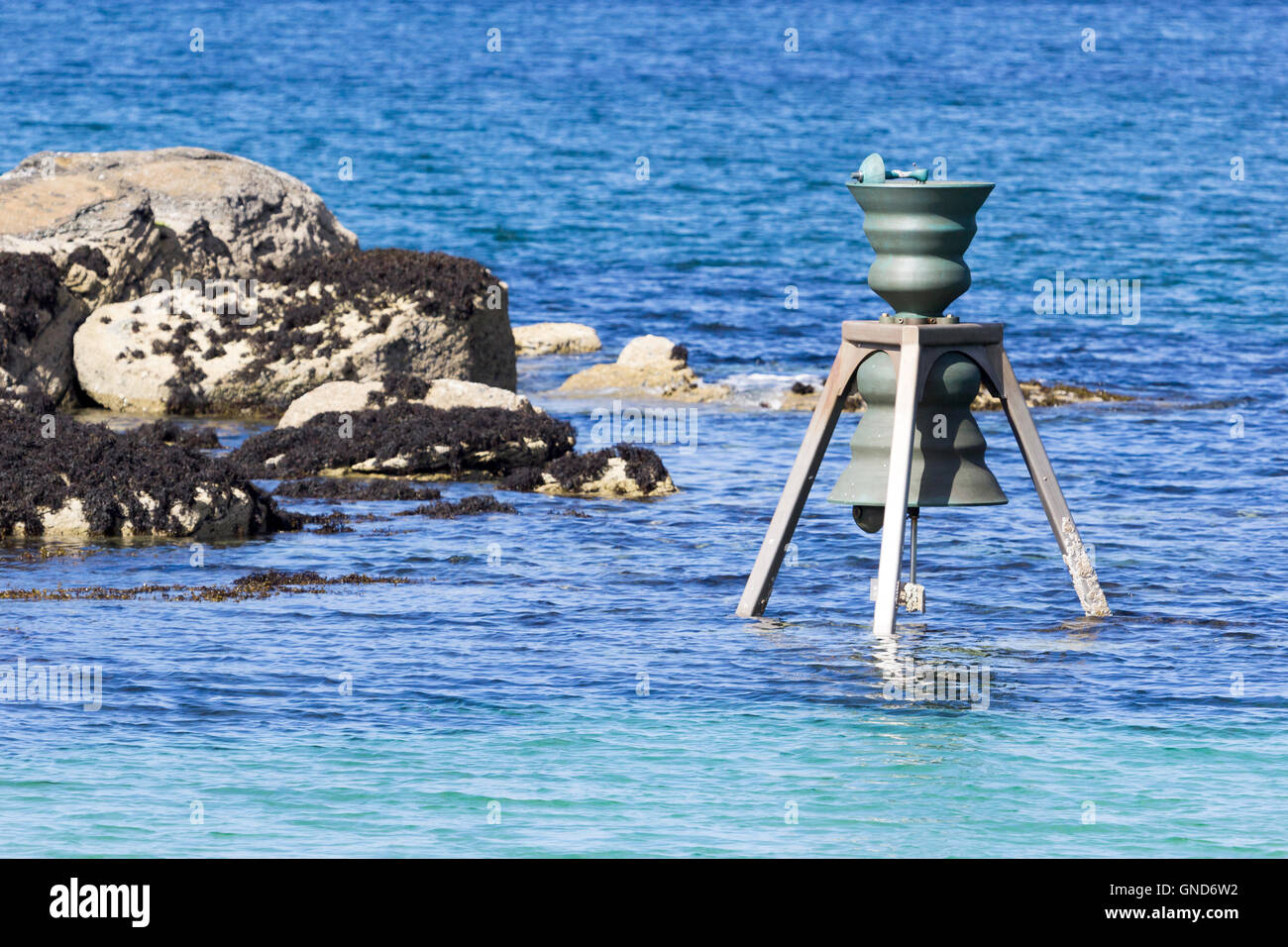 Time and Tide Bell at Bosta Beach Great Bernera/Bearnaraigh Isle of ...