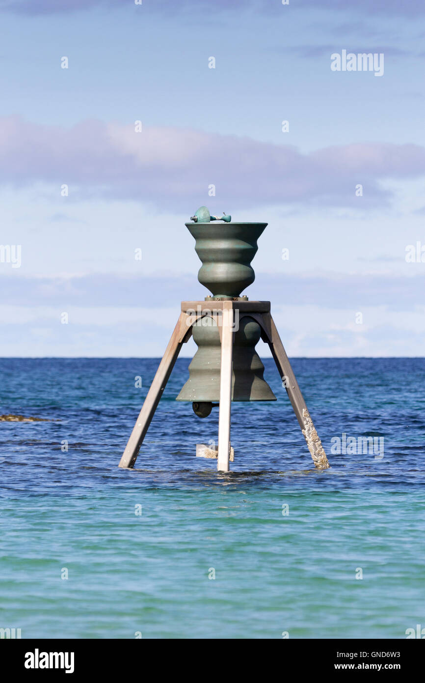 Time and Tide Bell at Bosta Beach Great Bernera/Bearnaraigh Isle of ...