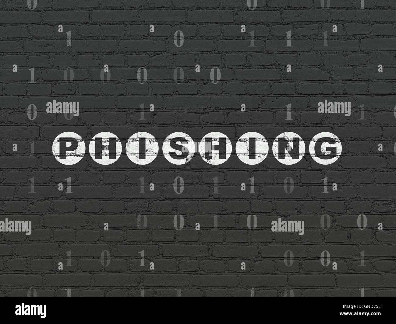 Protection concept: Phishing on wall background Stock Photo - Alamy