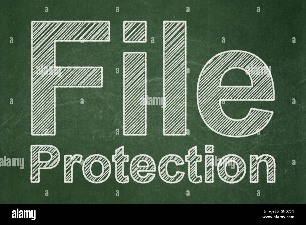 Privacy concept: File Protection on chalkboard background Stock Photo - Alamy