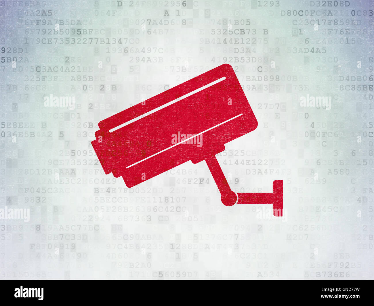 Security concept: Cctv Camera on Digital Data Paper background Stock ...