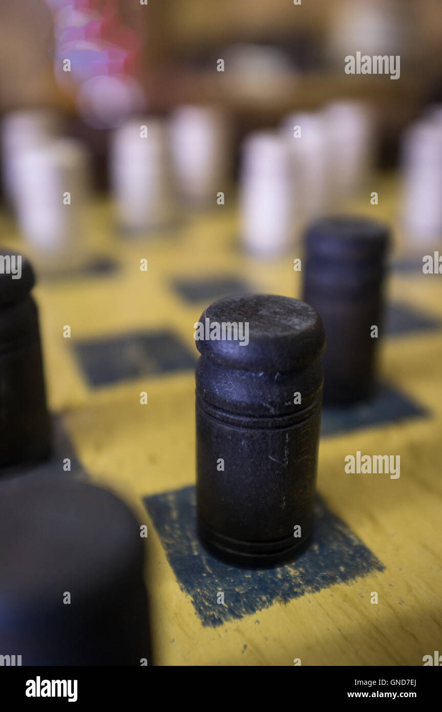Chess board antique hi-res stock photography and images - Alamy
