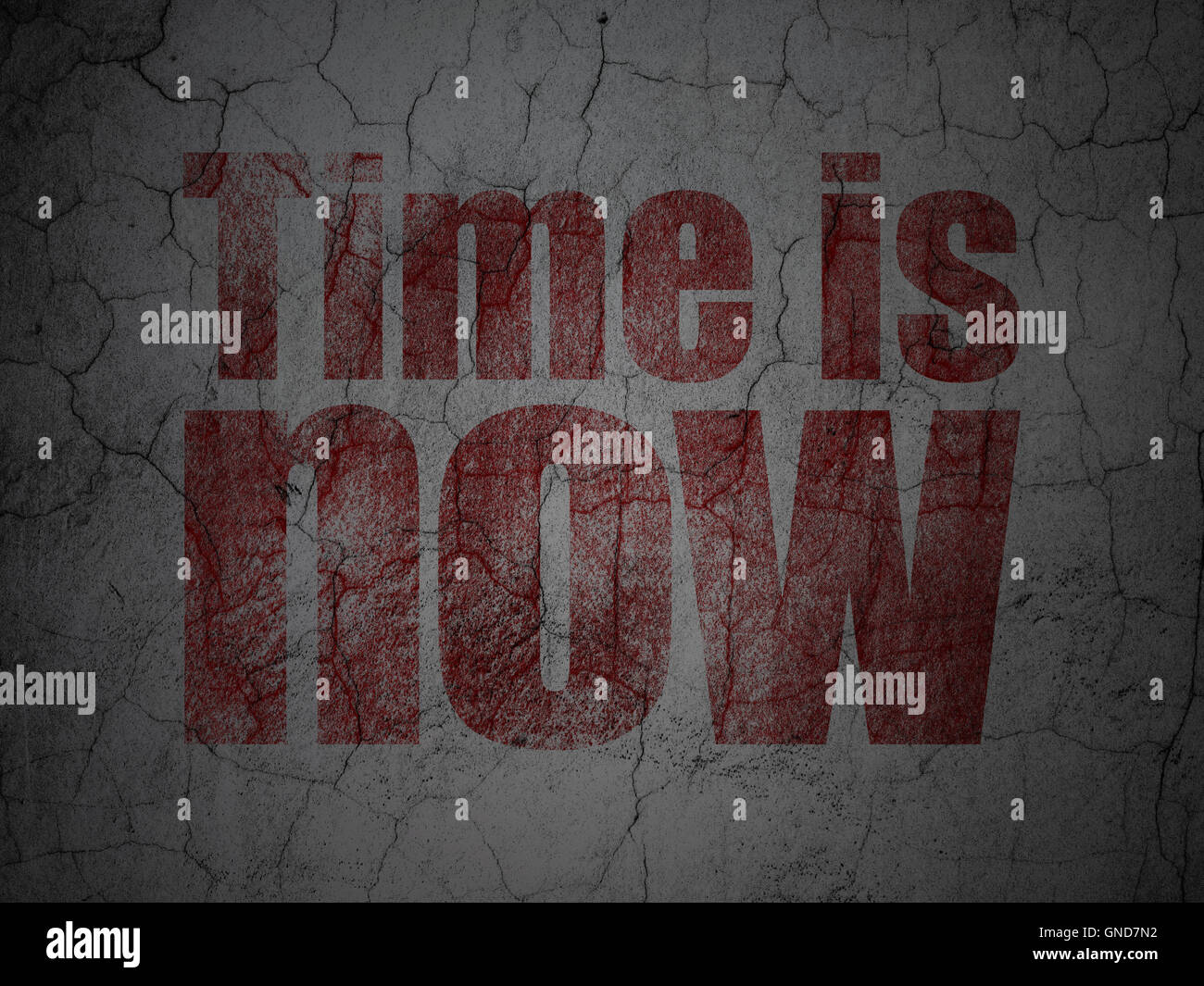 Timeline concept: Time is Now on grunge wall background Stock Photo - Alamy