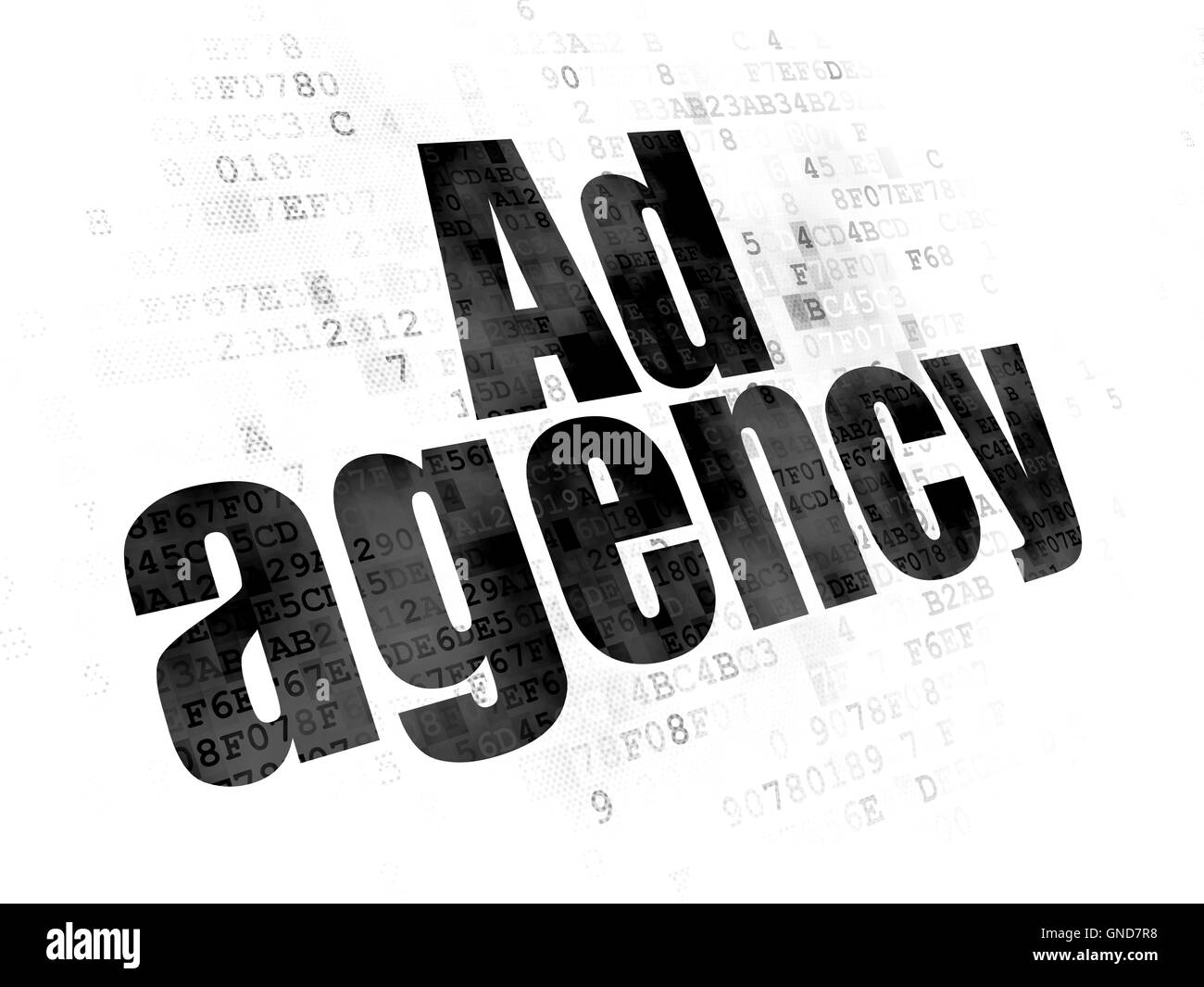 Advertising concept: Ad Agency on Digital background Stock Photo - Alamy