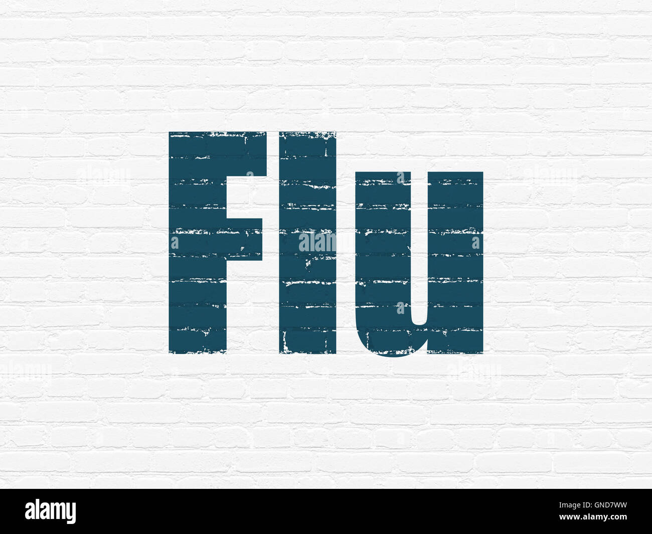 Health concept: Flu on wall background Stock Photo - Alamy