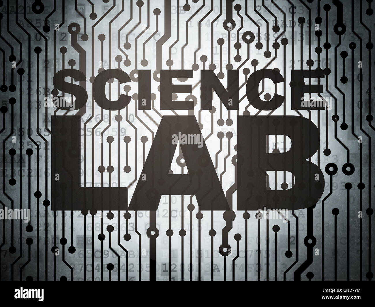 Science concept: circuit board with Science Lab Stock Photo - Alamy