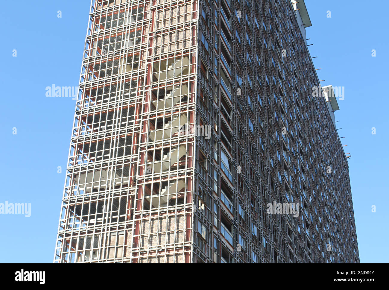 Red Road housing estate under demolition Glasgow Scotland October 2011 ...
