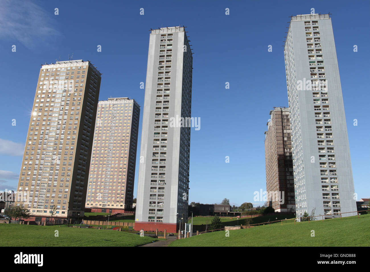 Red Road housing estate, Glasgow Scotland October 2011 Stock Photo - Alamy