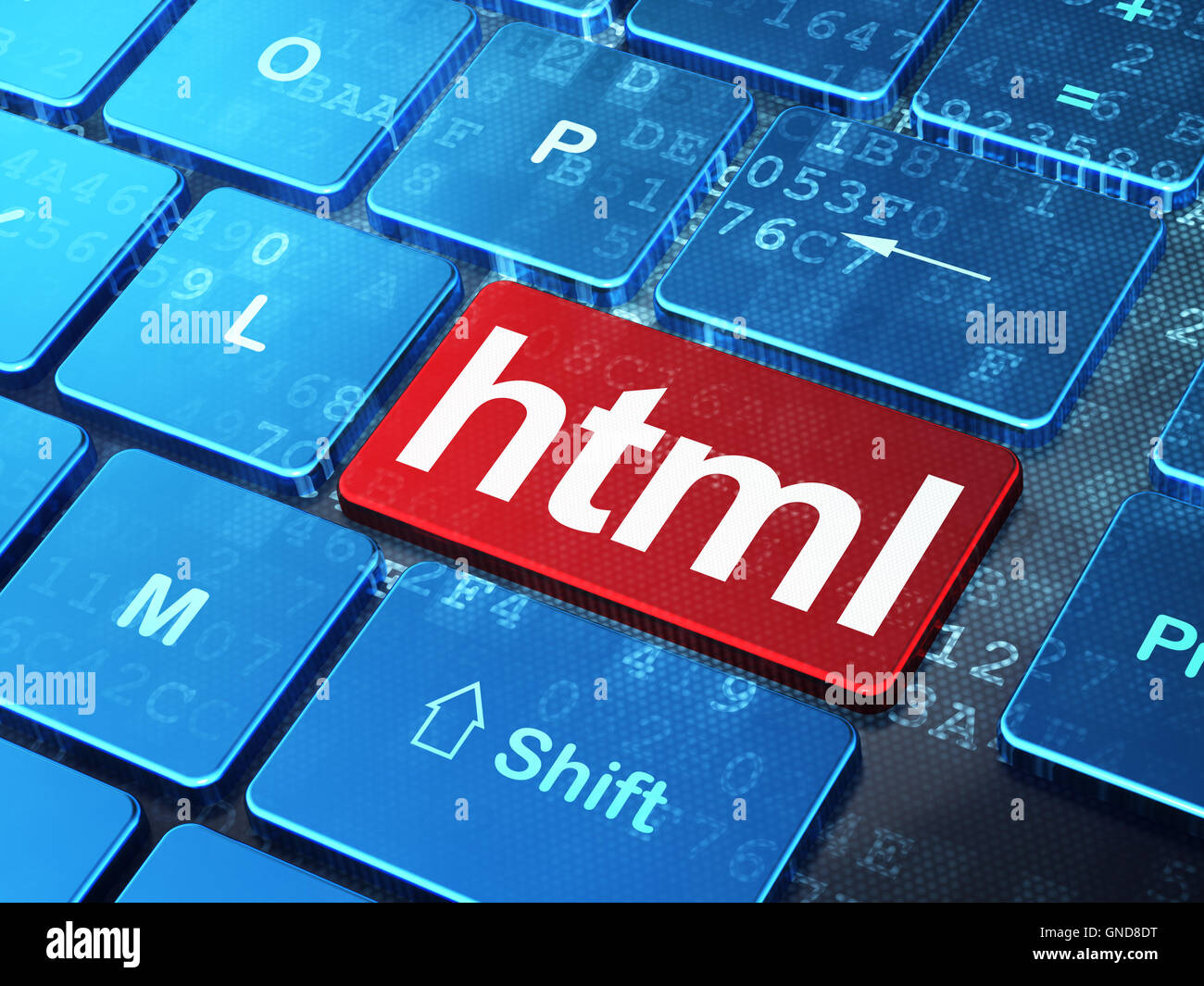 Database concept: Html on computer keyboard background Stock Photo - Alamy