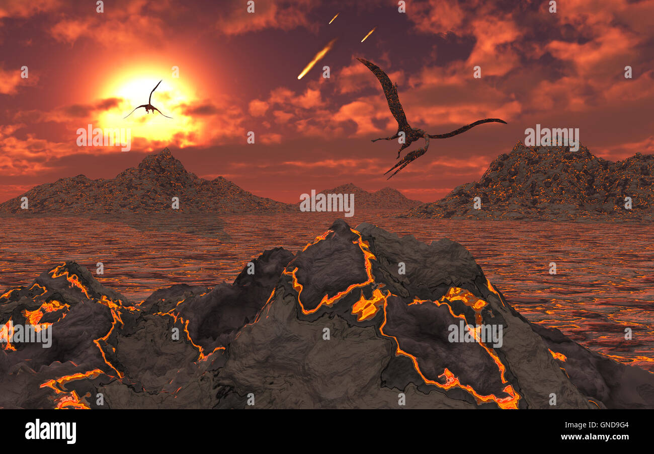 The Cretaceous Paleogene Extinction Stock Photo - Alamy