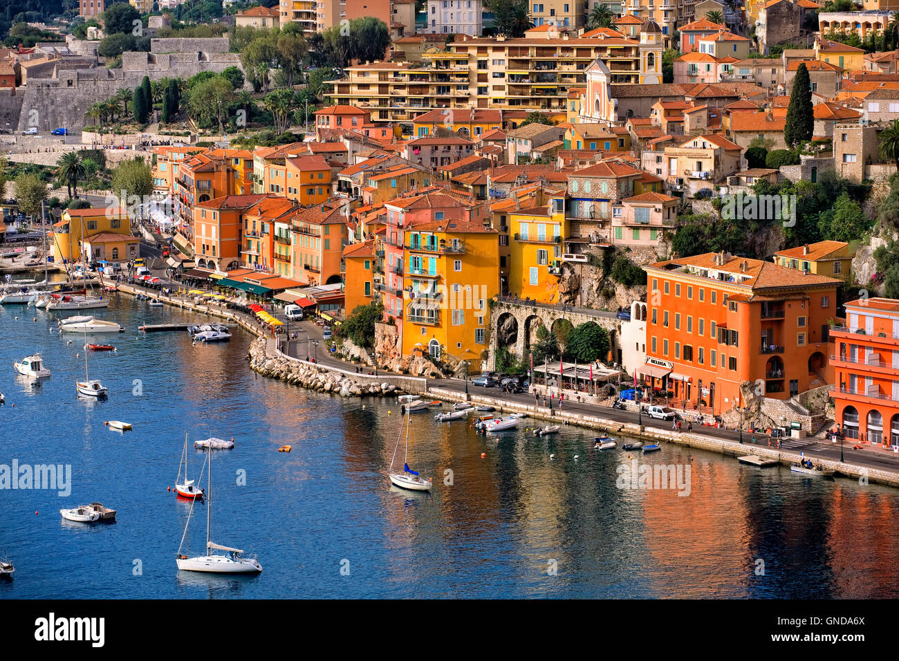 Villefranche sur Mer town along French Riviera, France Stock Photo - Alamy