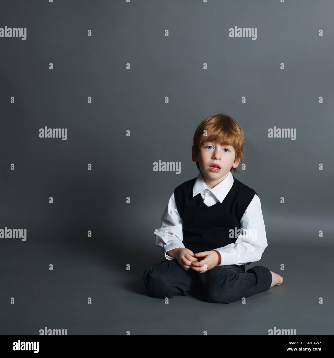 portrait of a boy dreaming Stock Photo - Alamy