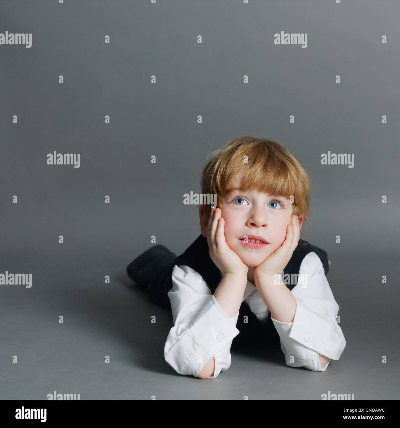 portrait of a boy dreaming Stock Photo - Alamy