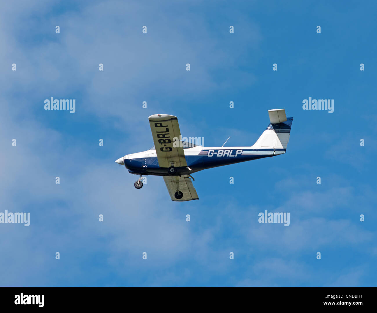 PIPER PA-38 Tomahawk G-BRLP Trainer aircraft at Inverness Airport. SCO ...