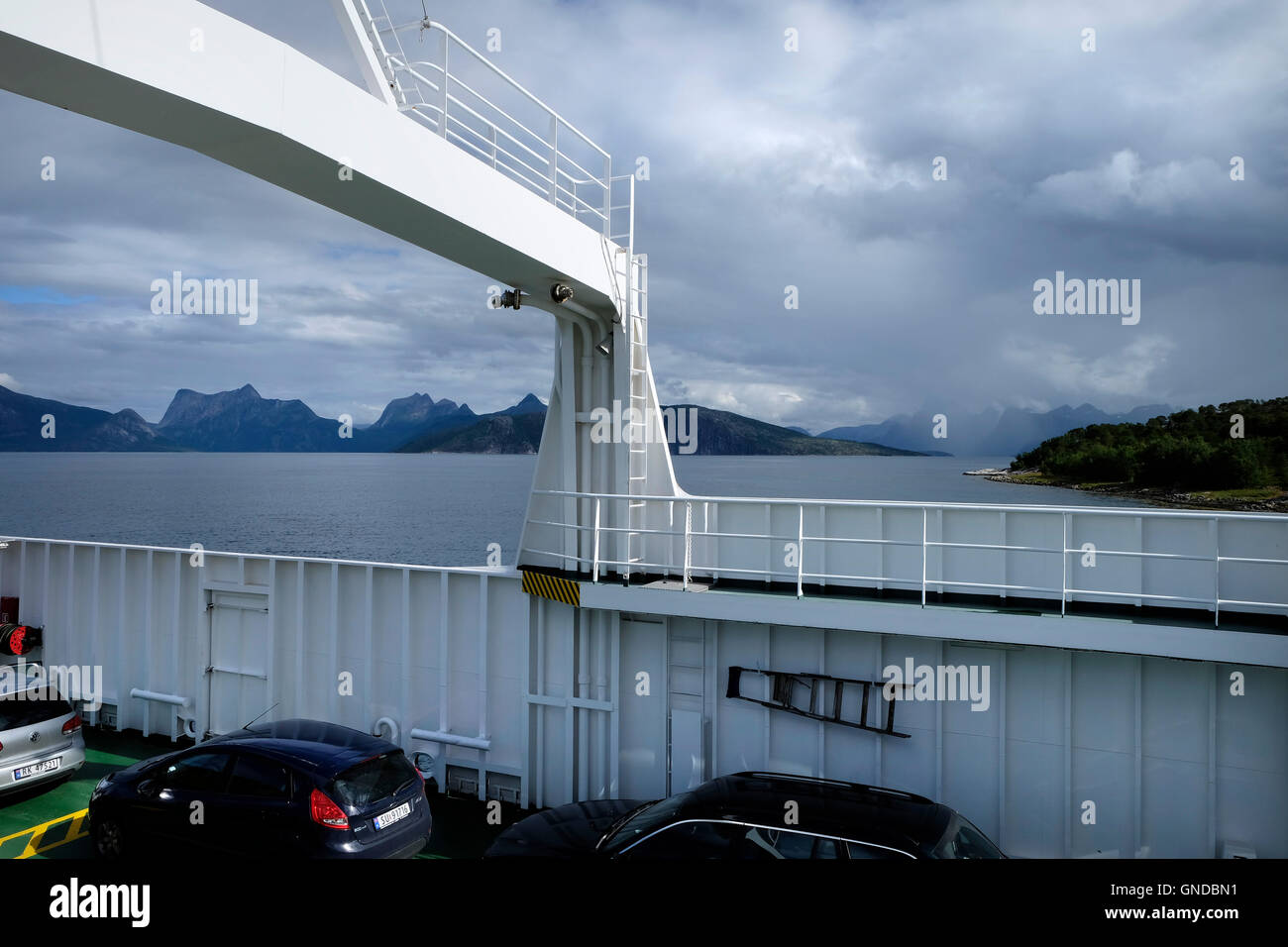Norway, Bognes, Ferry Stock Photo - Alamy