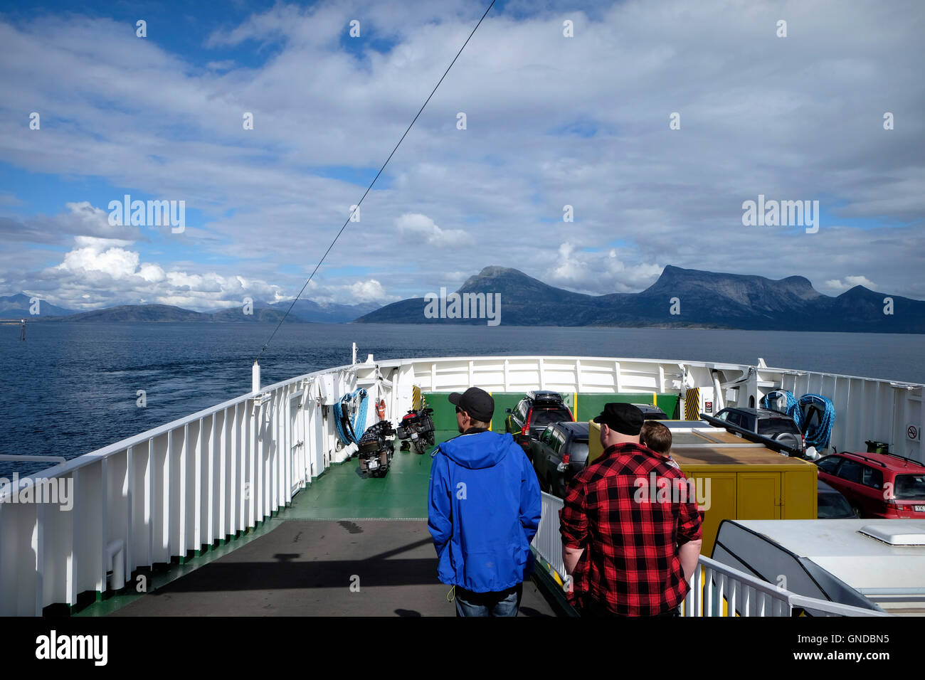 Norway, Bognes, Ferry Stock Photo - Alamy