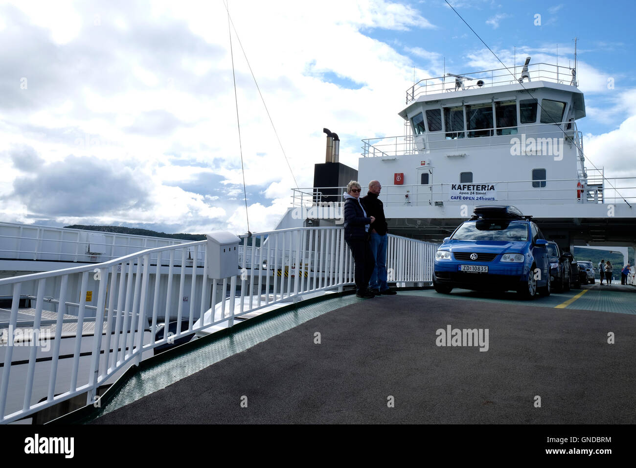 Norway, Bognes, Ferry Stock Photo - Alamy