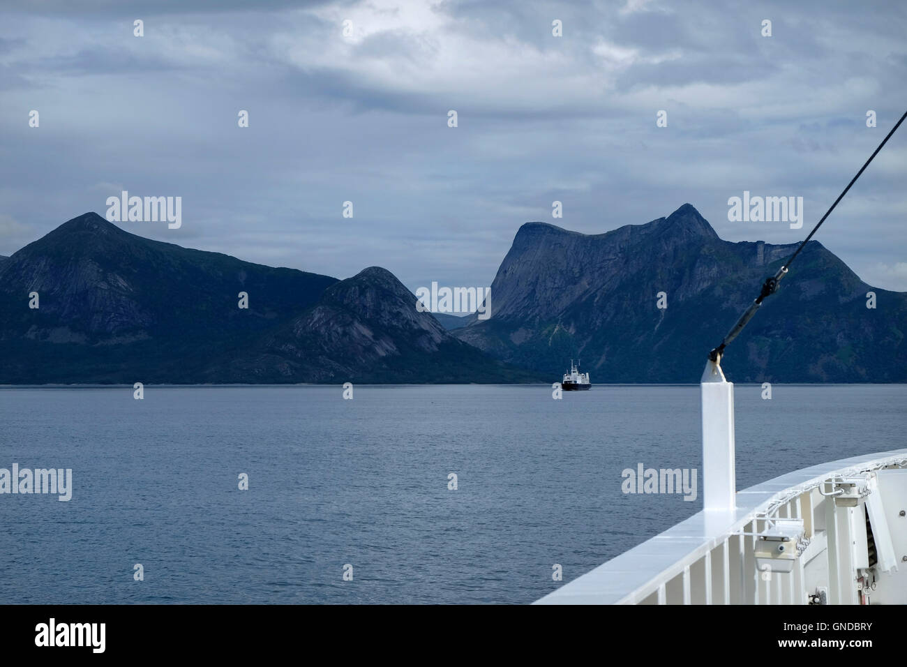 Norway, Bognes, Ferry Stock Photo - Alamy