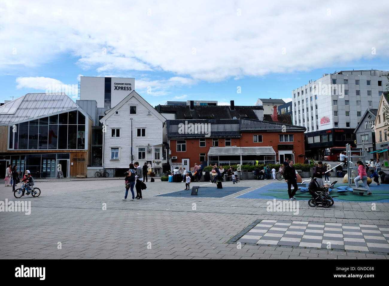 Norway, Tromso, Town Square Stock Photo - Alamy
