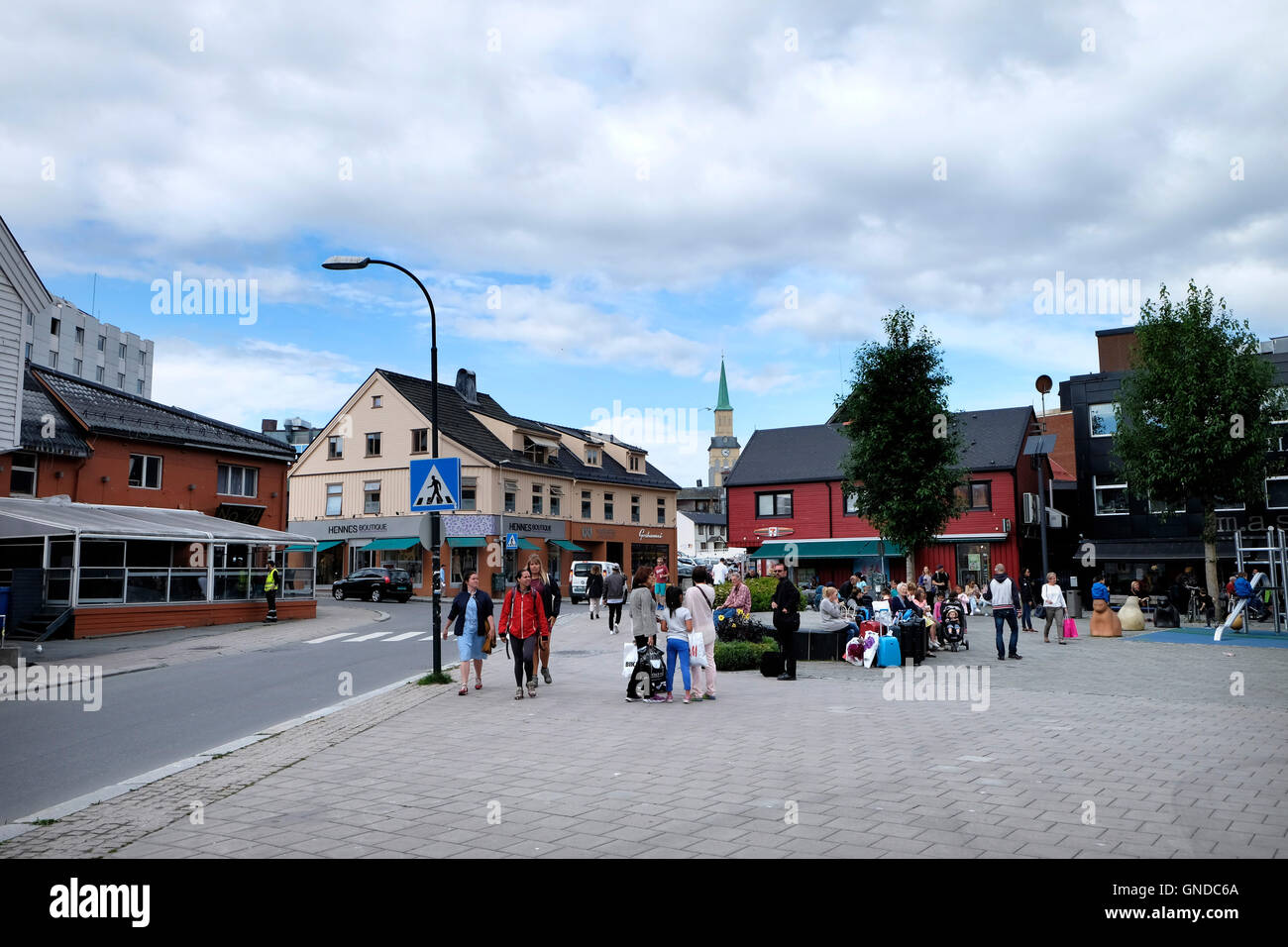Norway, Tromso, Town Square Stock Photo - Alamy