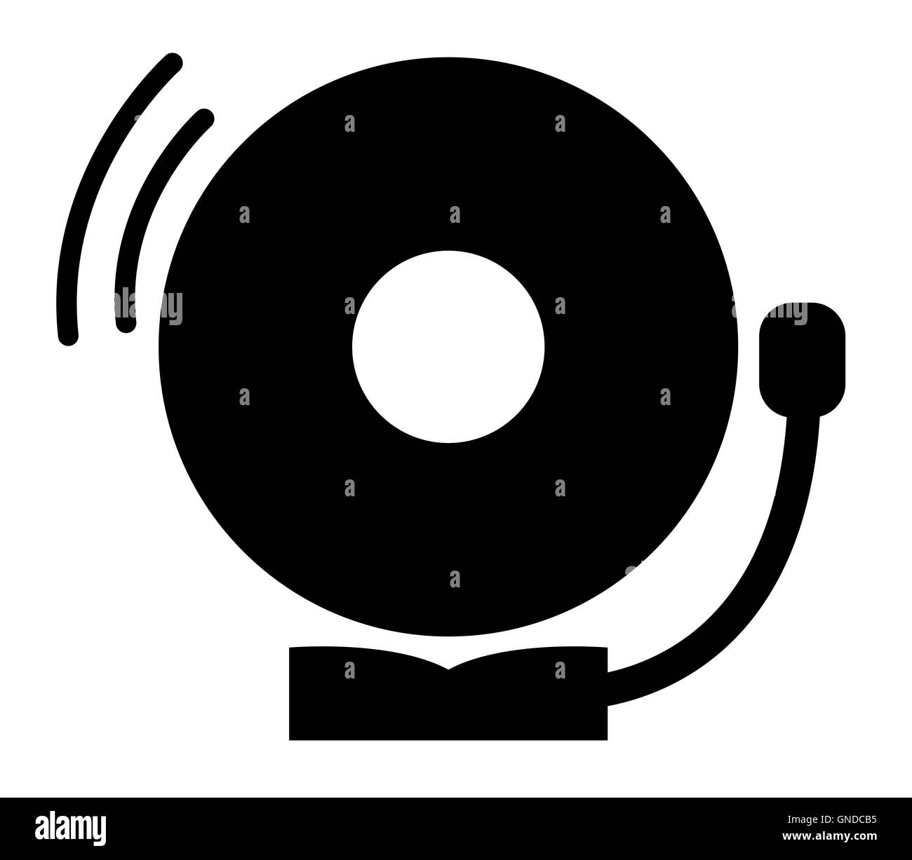 School bell icon Stock Photo - Alamy