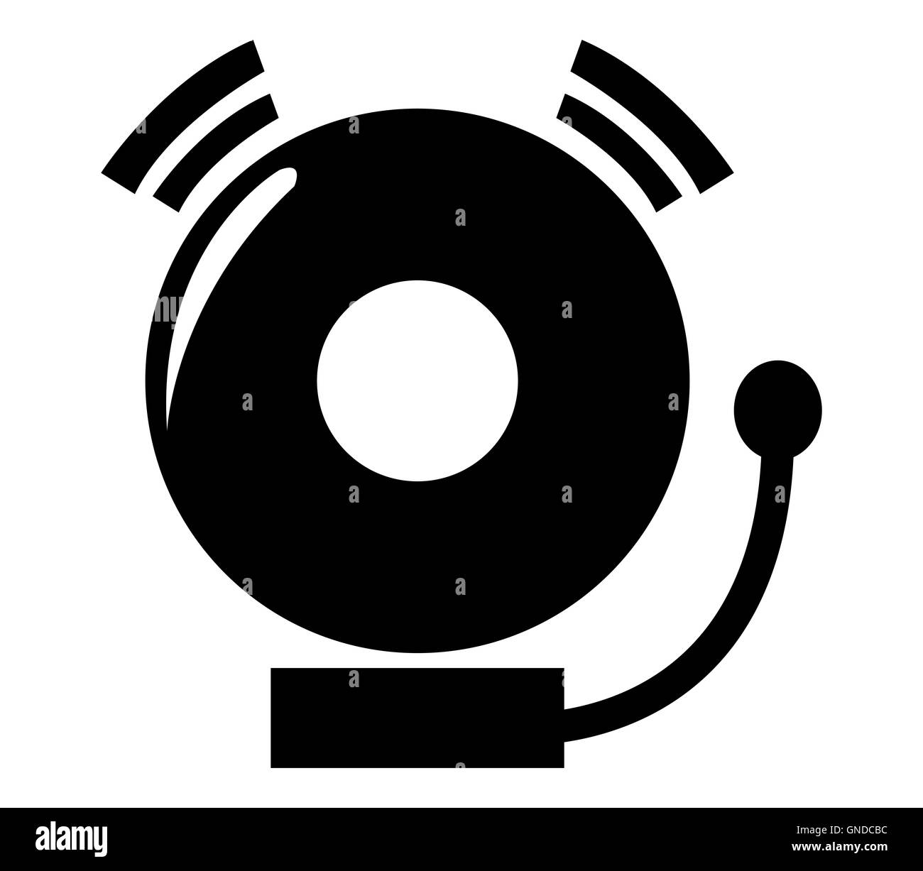 School bell icon Stock Photo - Alamy