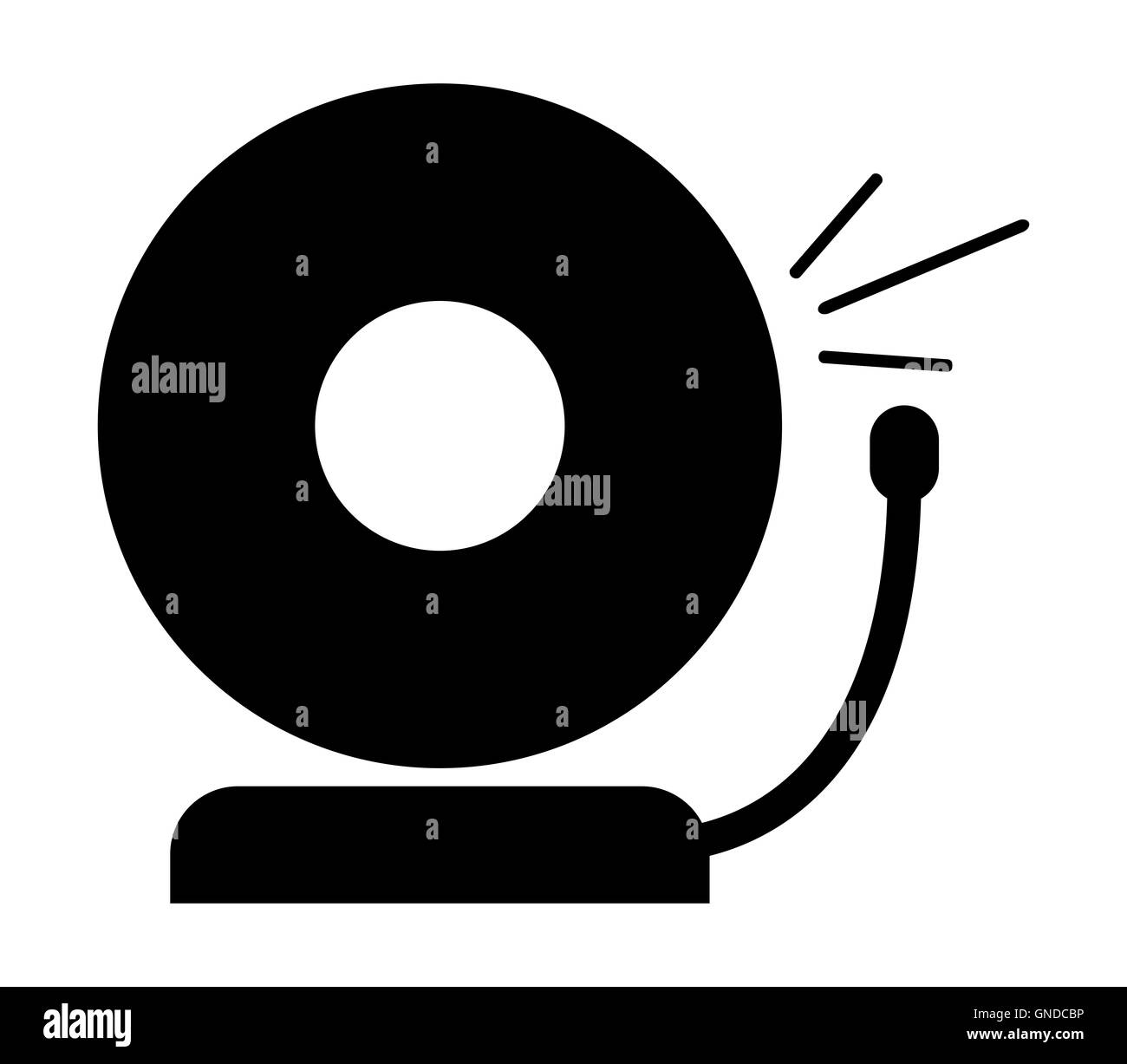 School bell icon Stock Photo - Alamy