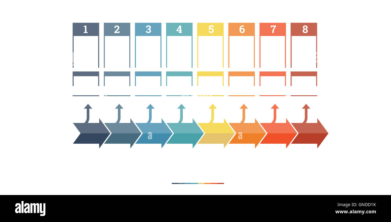 Timeline Infographic design template eight position for text area Stock ...