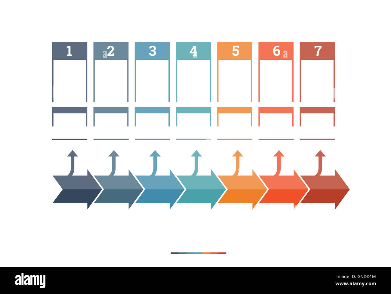 Timeline Infographic design template seven position for text area Stock ...