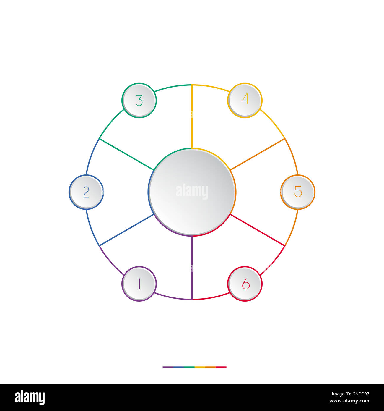 Template for infographic six positions Stock Photo - Alamy