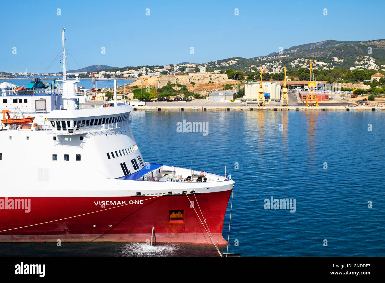 Ships in port at Palma, Majorca, Spain Stock Photo - Alamy