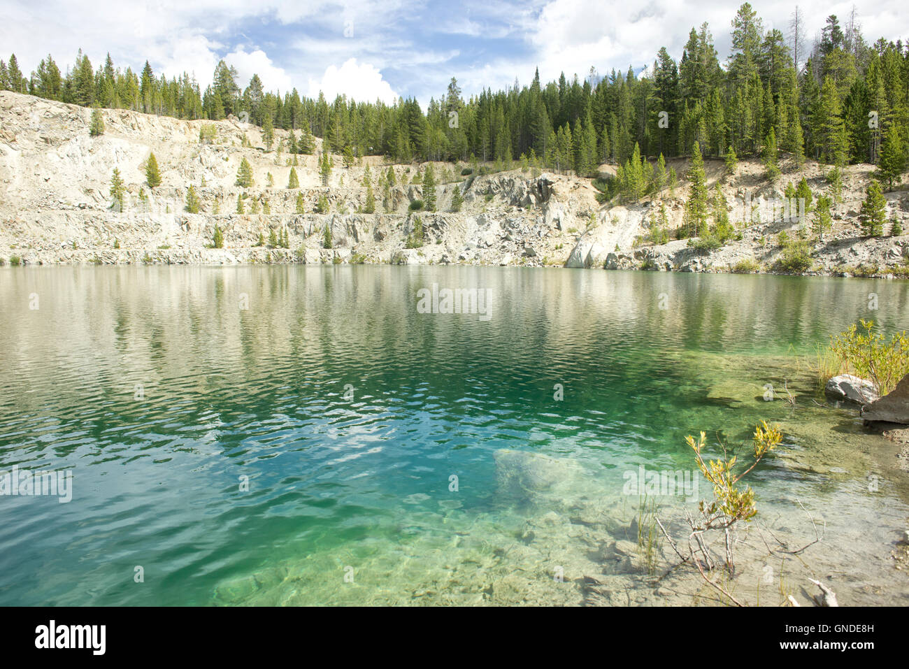 Calvert Hill tungsten Mine Lake in Beaverhead County, Montana Stock ...