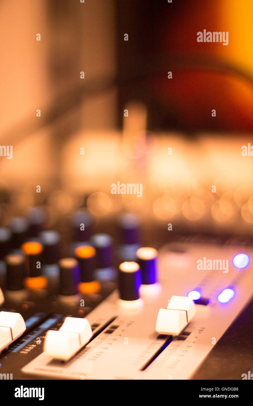 Professional sound recording audio studio digital equipment, amplifier ...