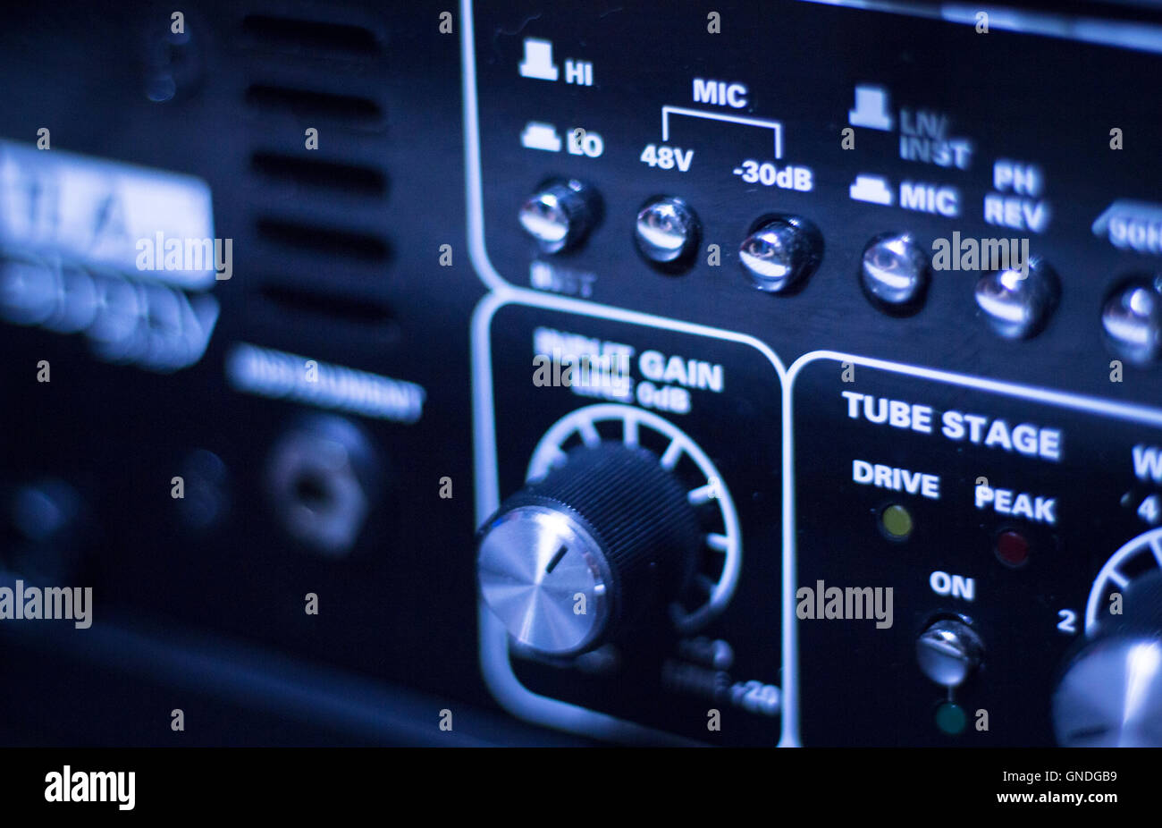 Professional sound recording audio studio digital equipment, amplifier ...