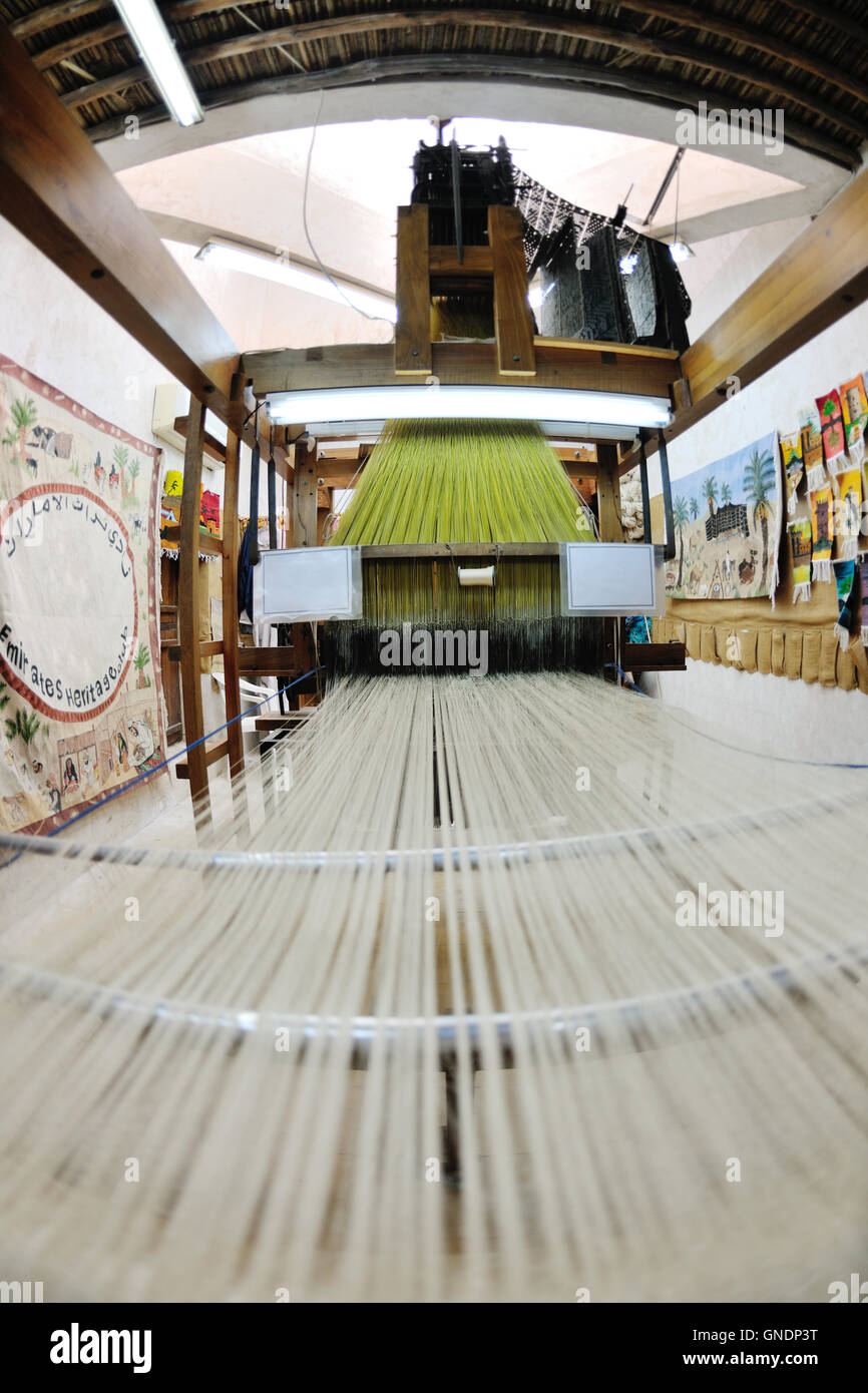 traditional arabic rug production Stock Photo - Alamy