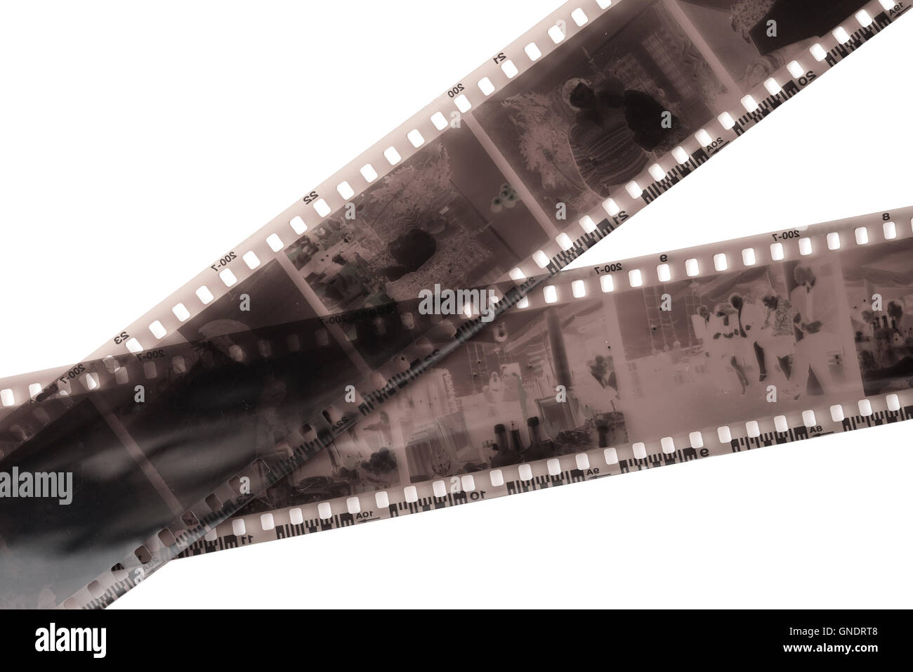 old grunge negative films isolated Stock Photo - Alamy