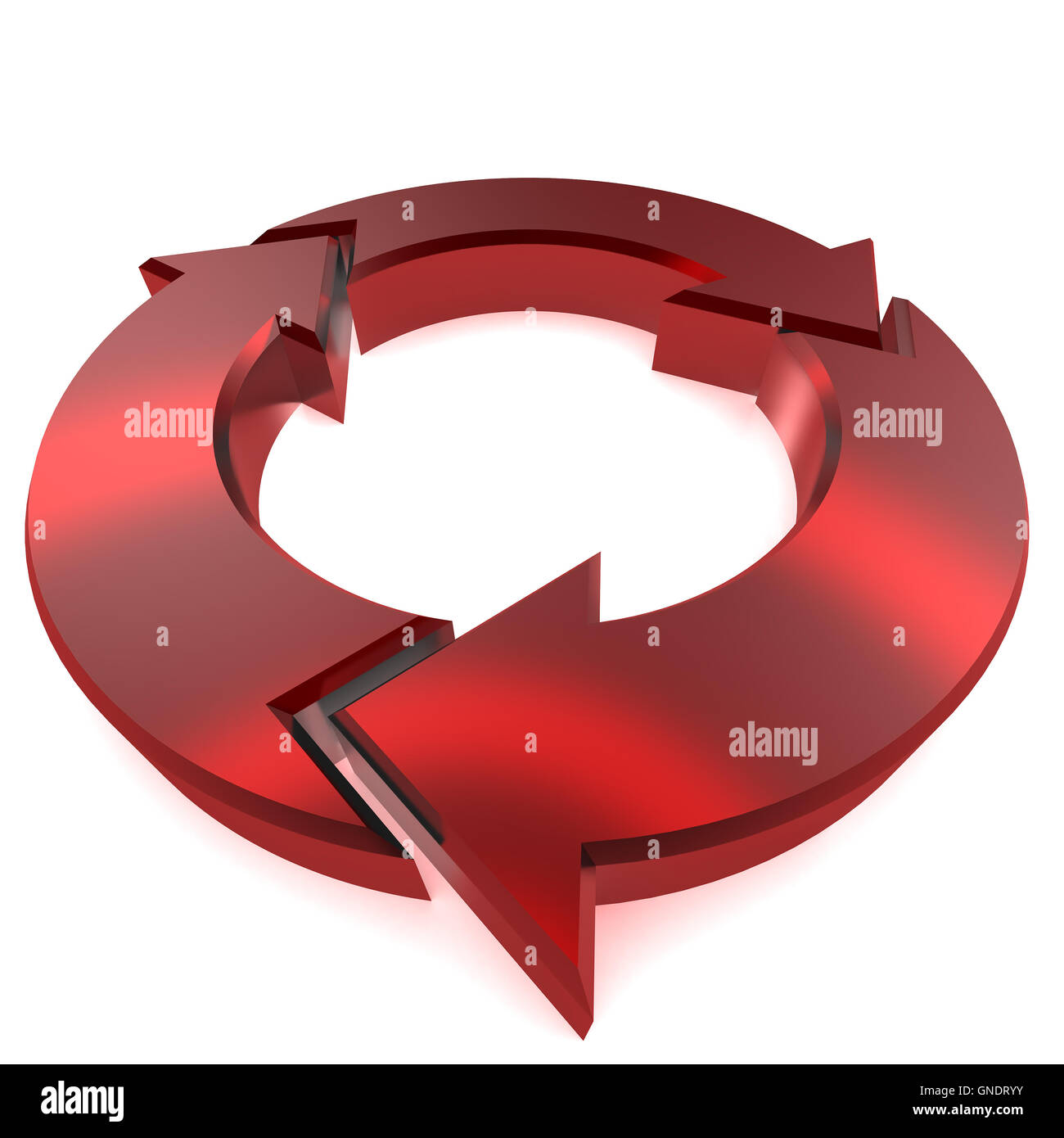 Vibrant red circular element Cut Out Stock Images & Pictures - Alamy
