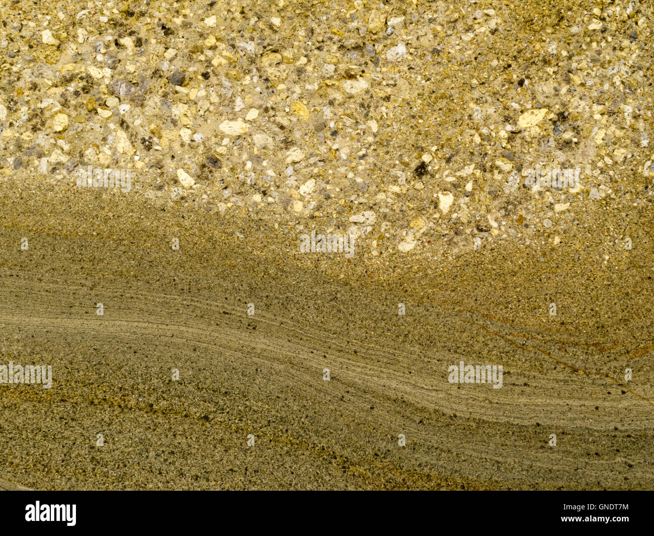 Smooth surface of layered sandstone sediment rock Stock Photo - Alamy