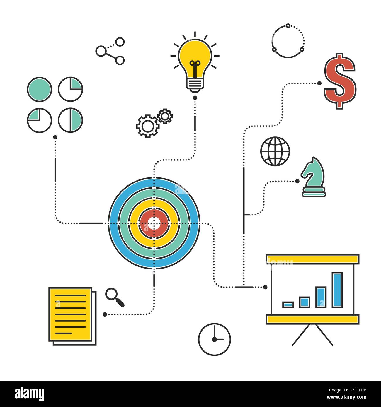 Business strategy concept infographic Stock Vector Images - Alamy