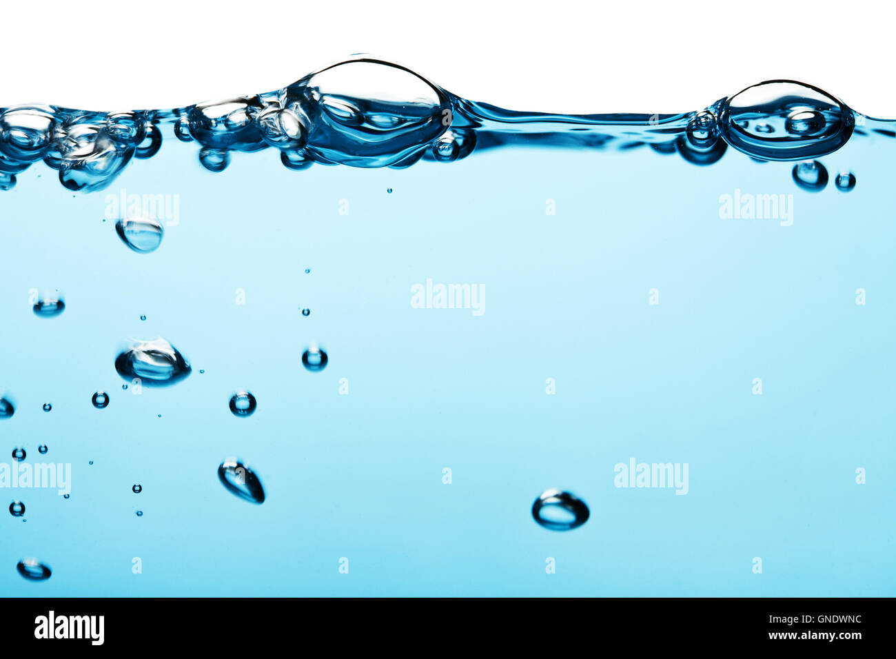 blue water bubbles isolated Stock Photo - Alamy