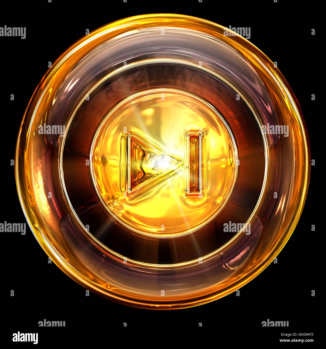 Rewind Forward icon fire, isolated on black background Stock Photo - Alamy