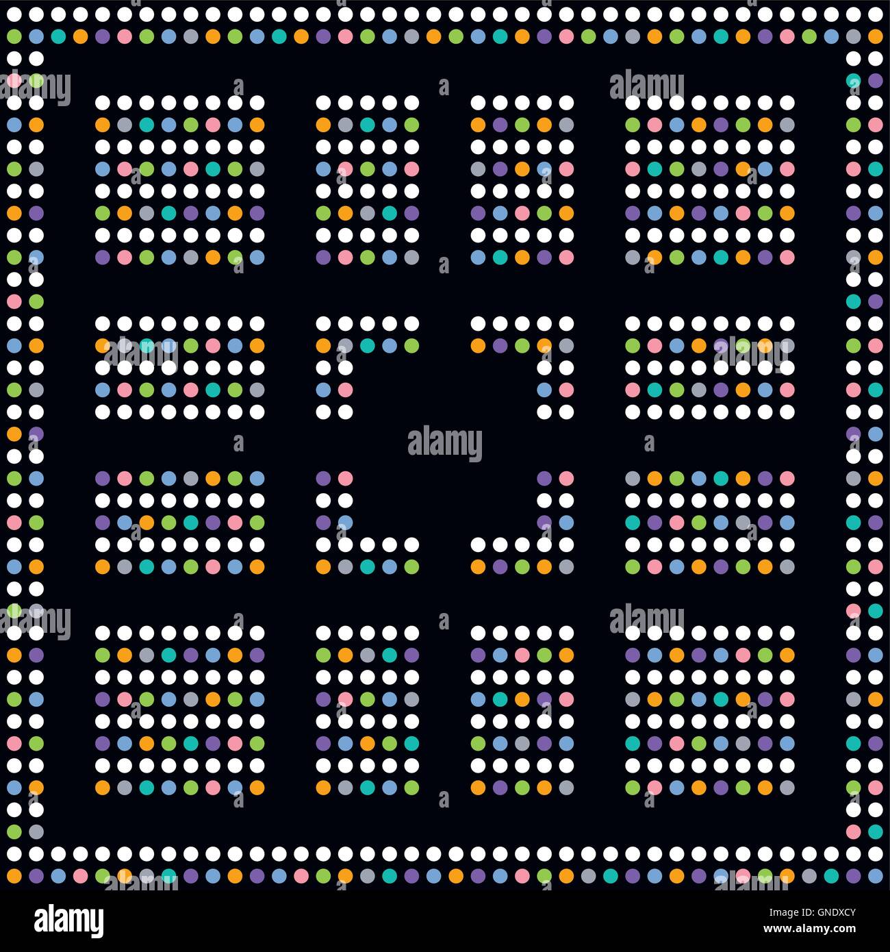 colorful dot theme art maze Stock Vector Image & Art - Alamy