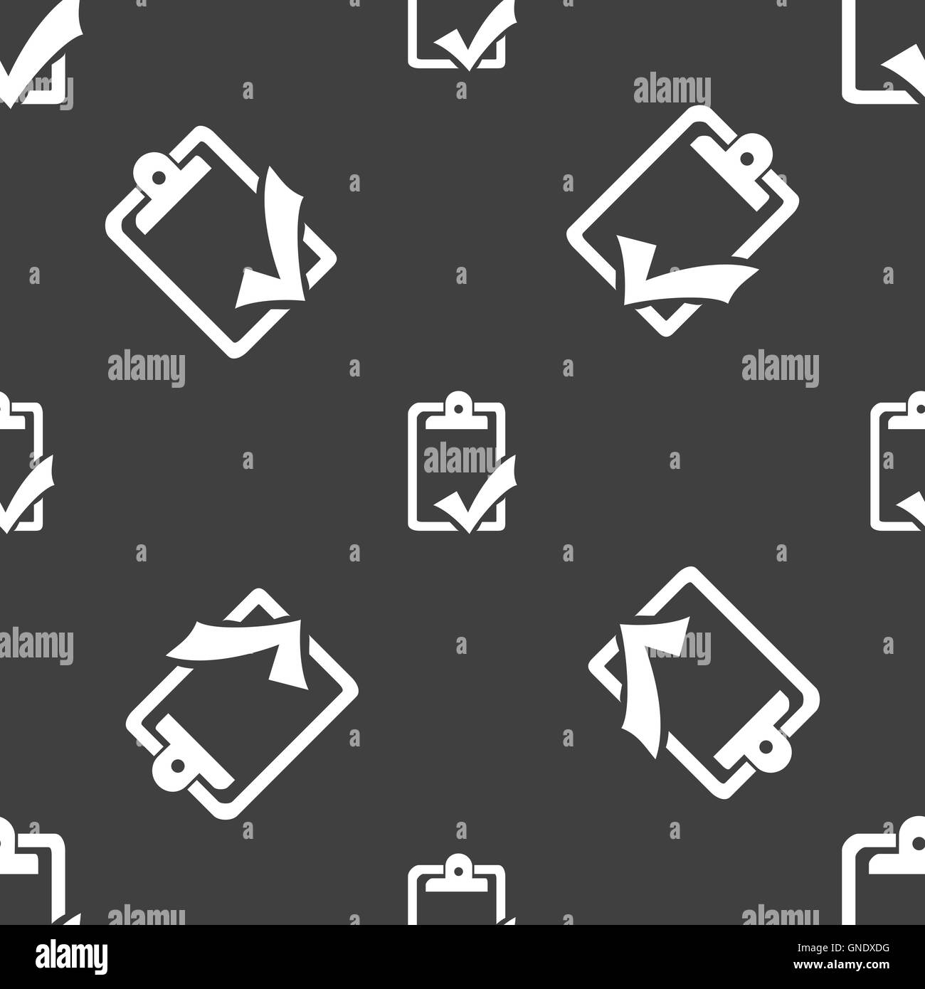 Document grammar control, Test, work complete icon sign. Seamless ...
