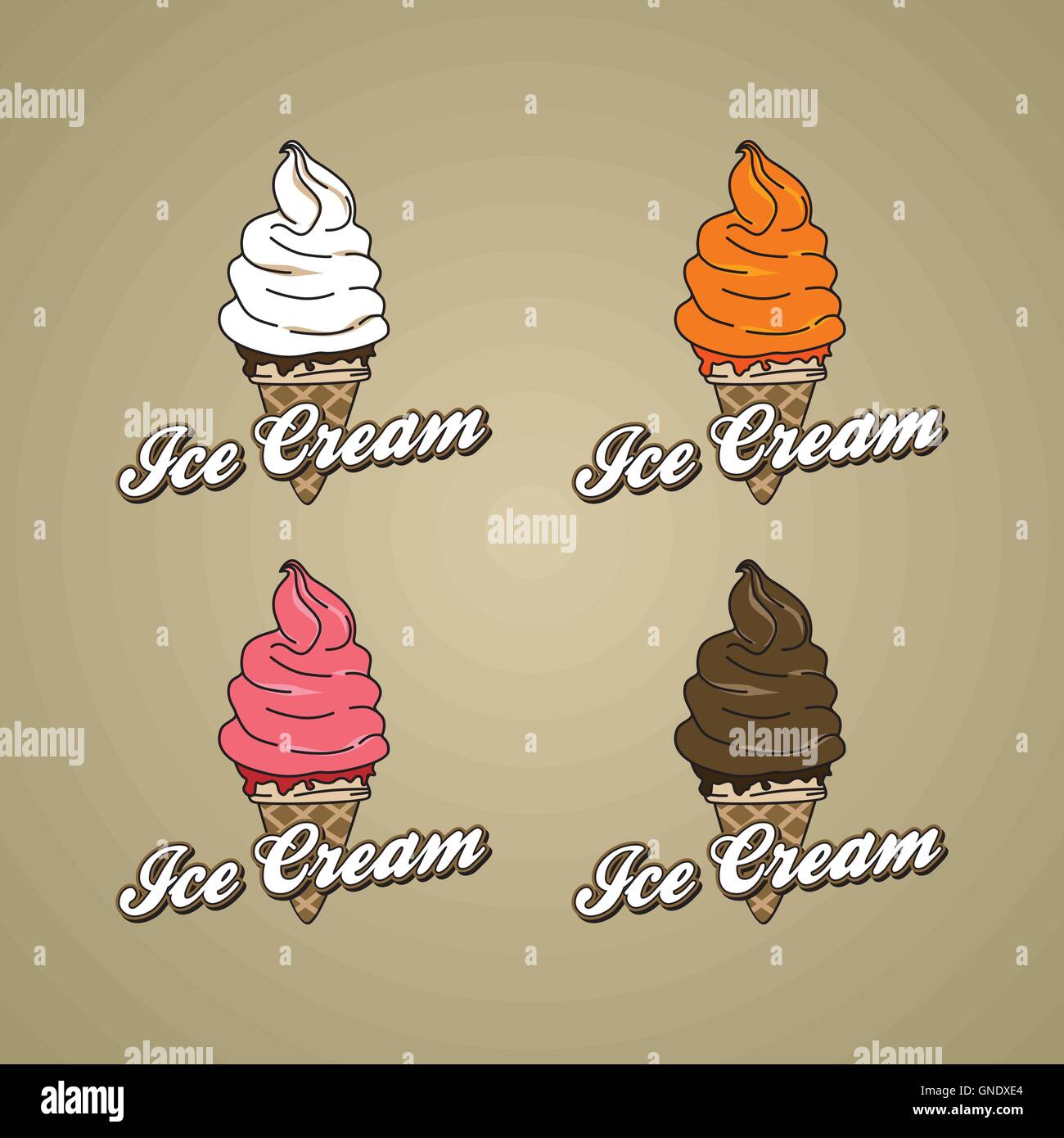 Ice cream syrup Stock Vector Images - Alamy