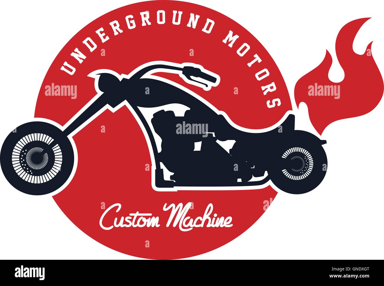 custom motorcycle chopper bike Stock Vector Image & Art - Alamy