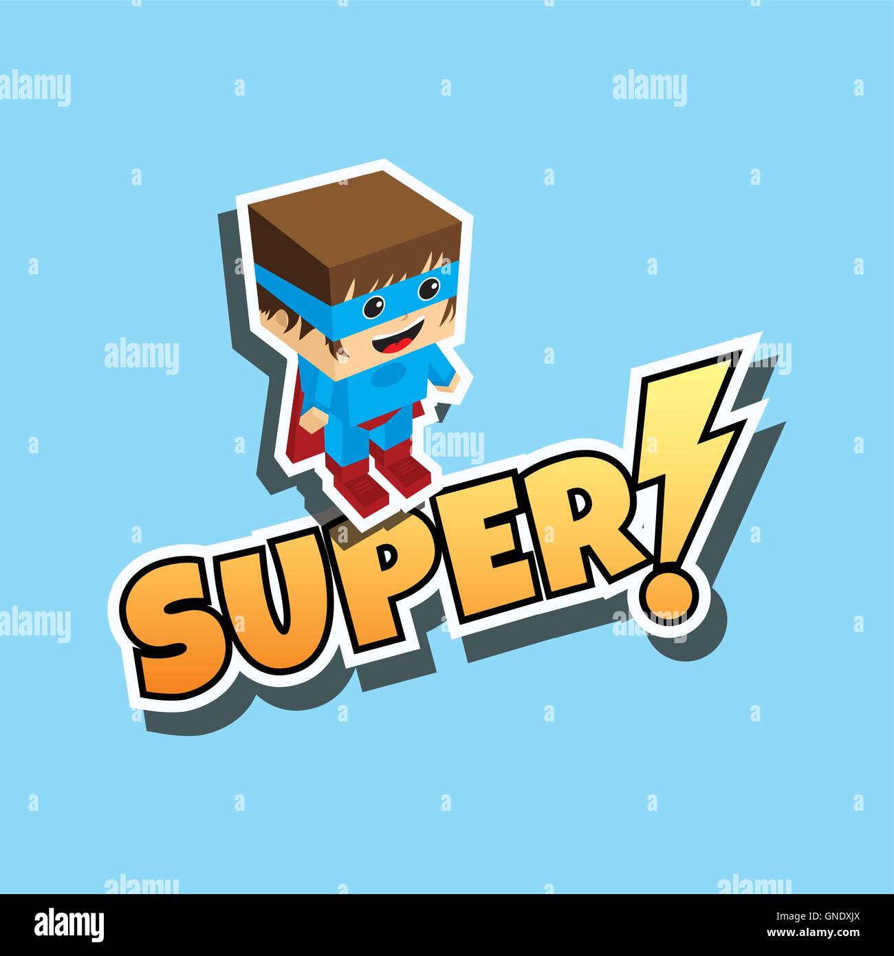 great superhero cartoon Stock Vector Image & Art - Alamy