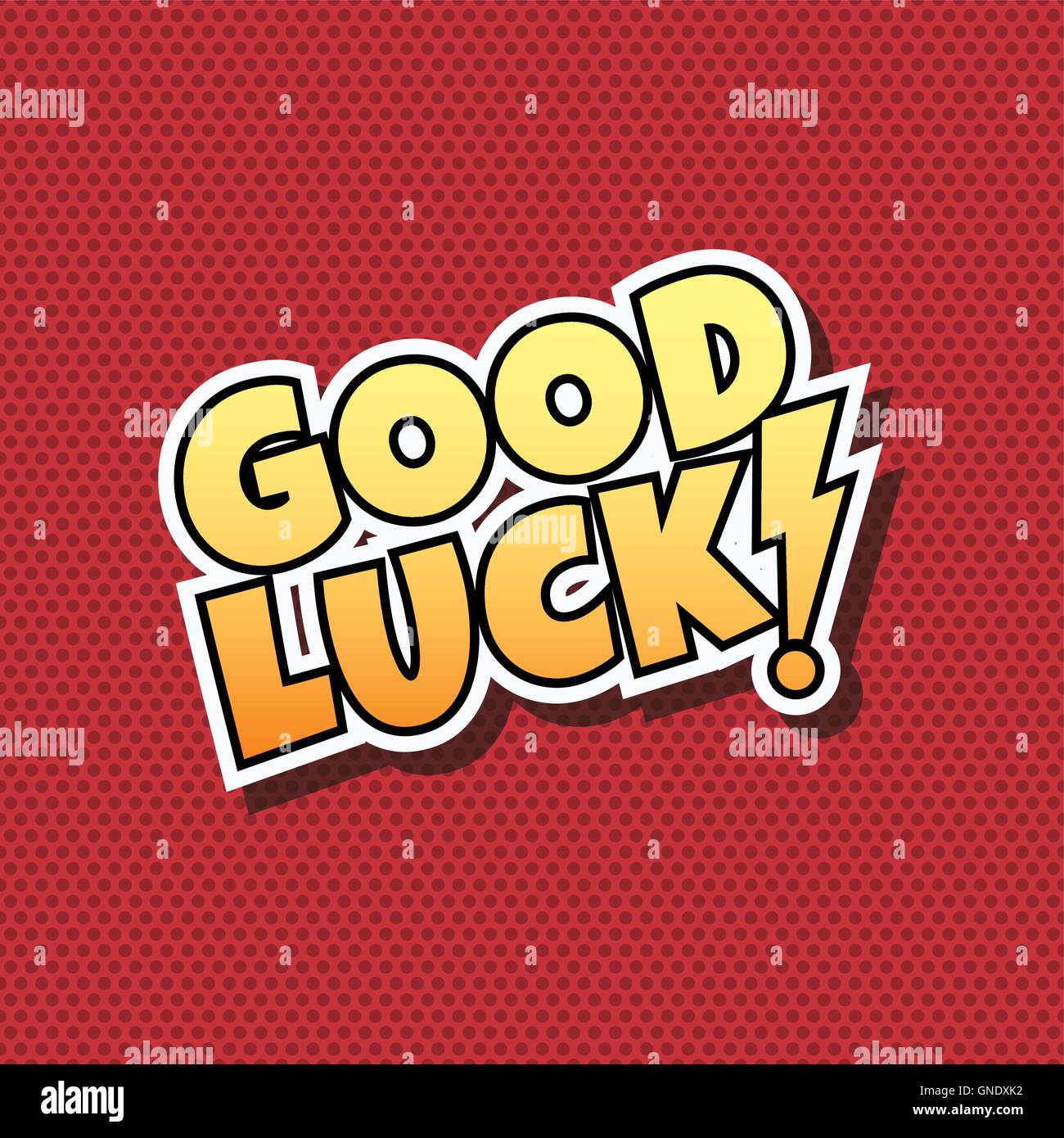 Good Luck Comic Speech Bubble Cartoon Stock Vector Image & Art - Alamy
